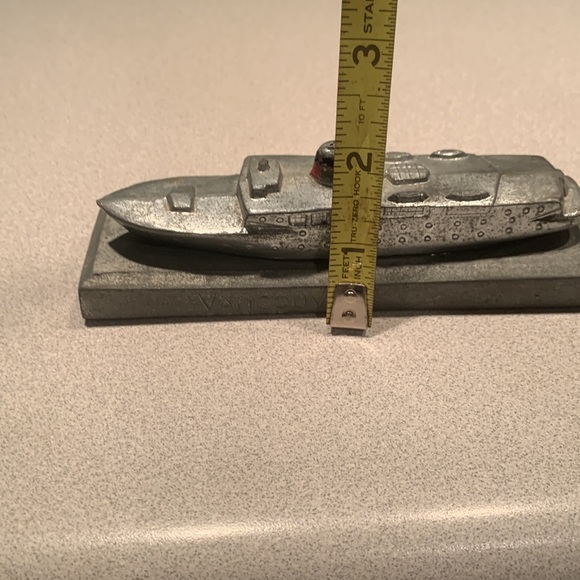 Accents | Vintage Metal Ship Paperweight Vancouver Canada | Poshmark